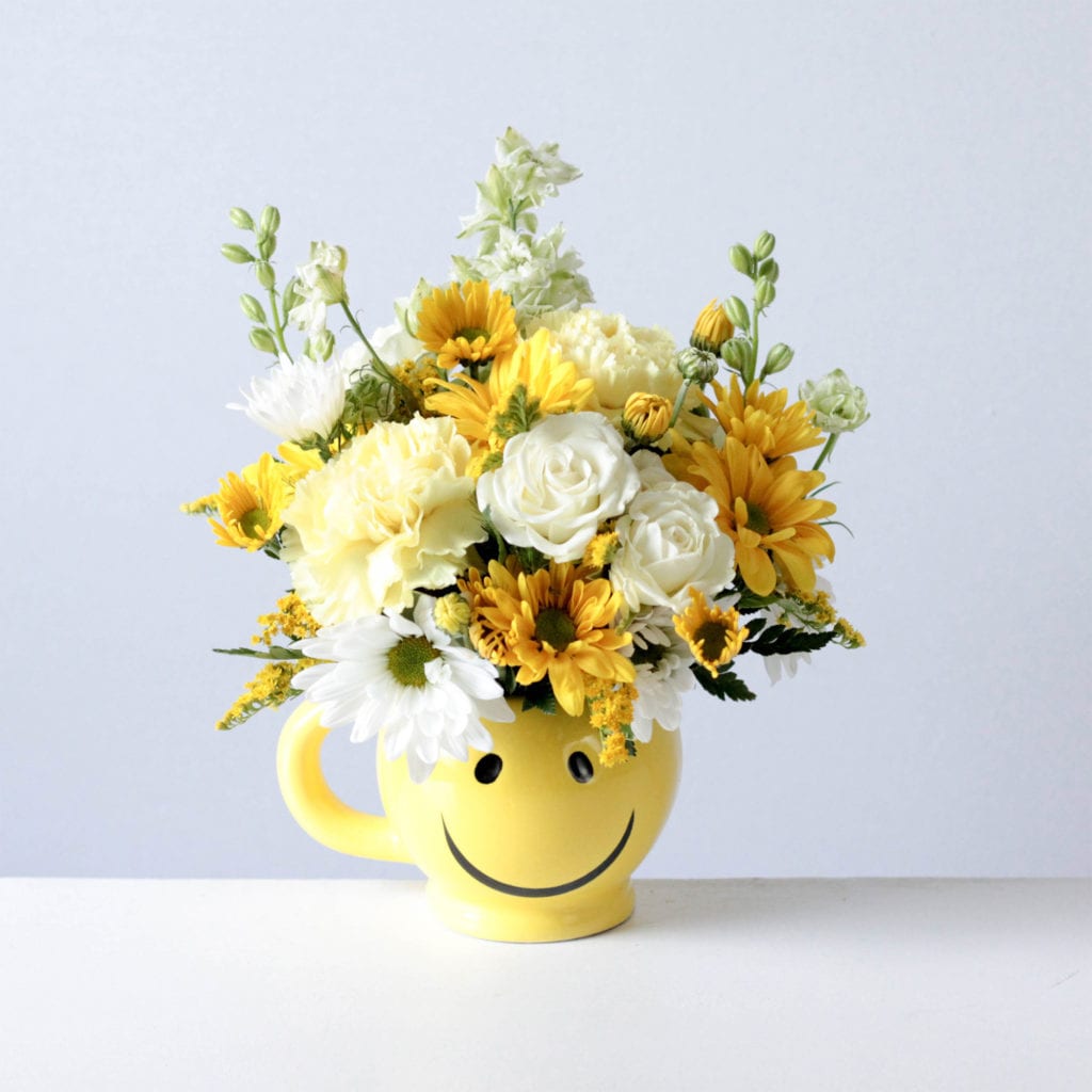 Happy Face (OUT) FOREVER Floral Arrangement in Austin, TX | Ben White ...